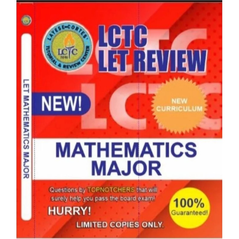 Mathematics Major 2024 LET Reviewer NEW CURRICULUM | Shopee Philippines