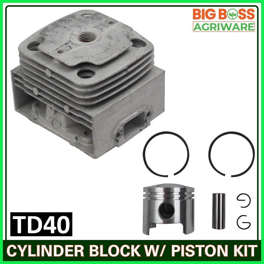 ╳ ๑ BBA TD40 Cylinder Block / Head Assembly w/ Piston Kit Set for ...