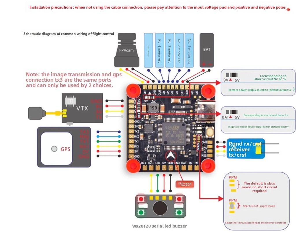 F405 F4 V3S PLUS 55A 65A ESC Flight Controller Tower Set for Freestyle ...