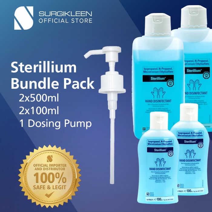 Bottles), Sterillium 100Ml (2 Bottles) And Dosing Pump For 500Ml Bottle ...