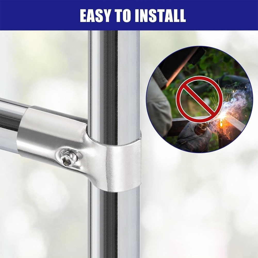 Two-Way Structural Pipe Connectors Metal Connectors for Pipe Clamp End ...