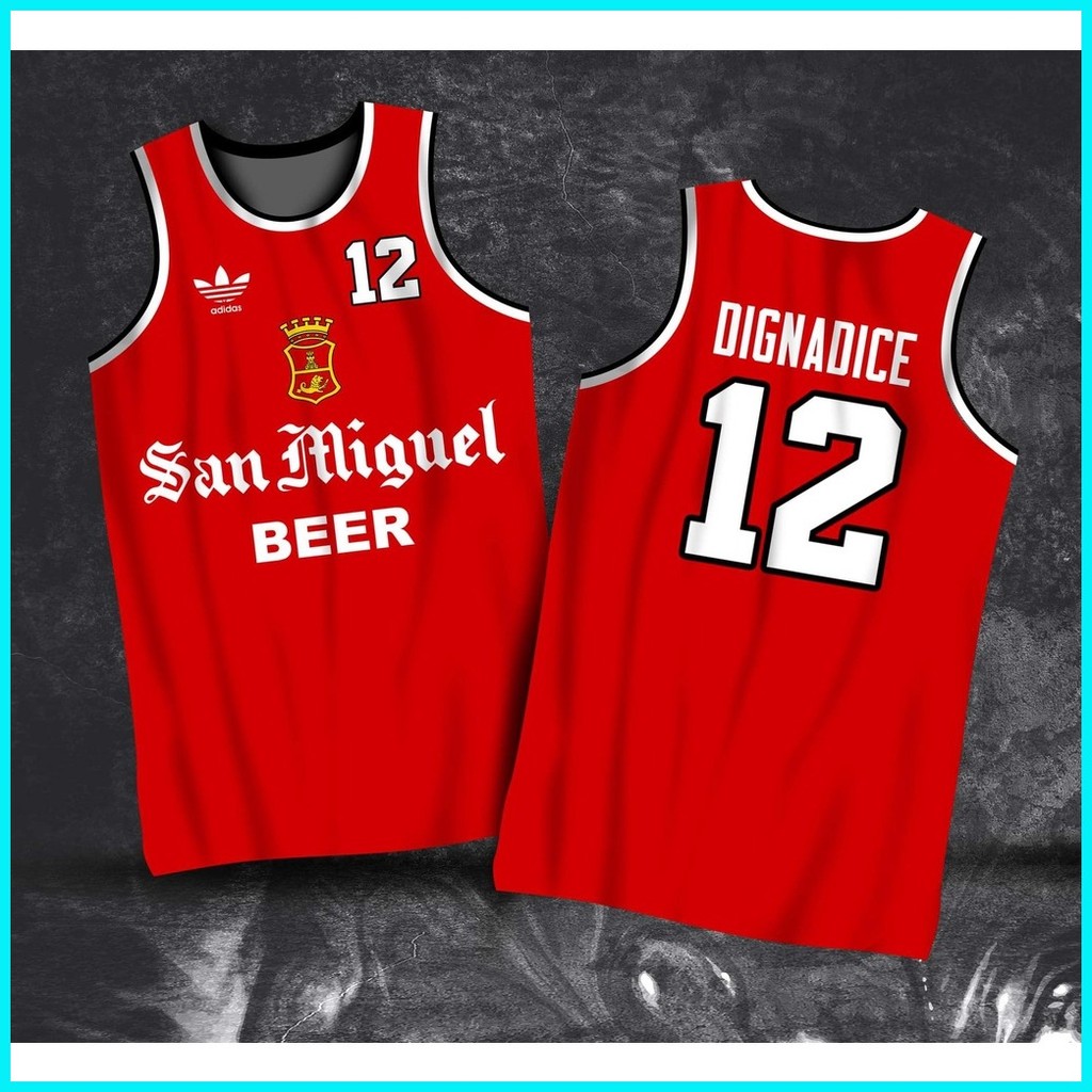 PBA RETRO JERSEY | 1989 SAN MIGUEL BEER YVES DIGNADICE #12 SAMBOY LIM ...