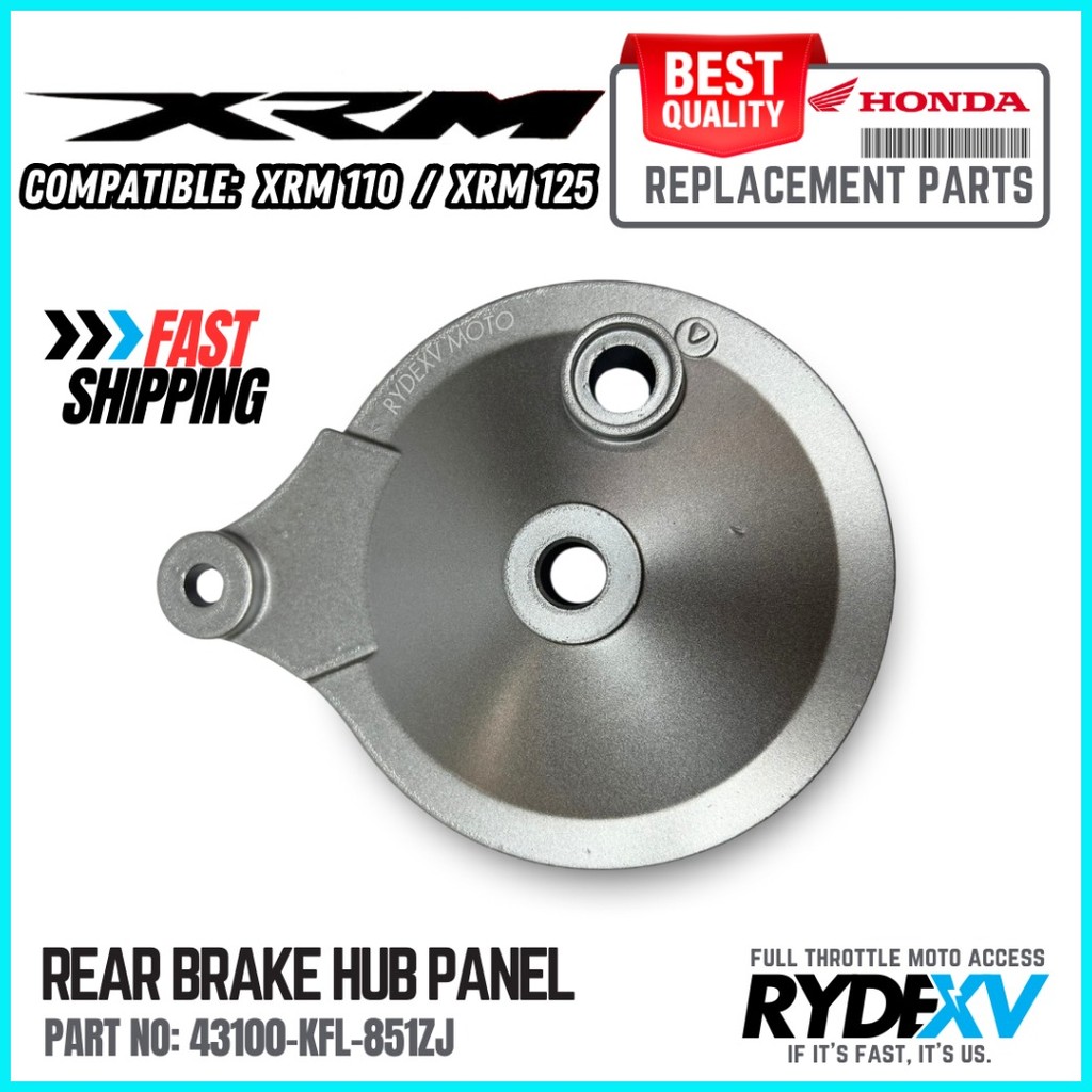 REAR BRAKE HUB PANEL Honda XRM 110 / 125 (43100-KFL-851ZJ) | Shopee ...