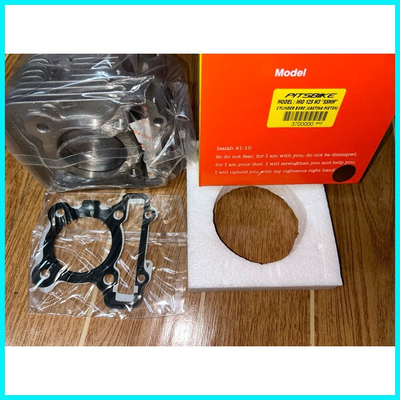 pitsbike cylinder block bore steel 55mm mio i 125 | Shopee Philippines