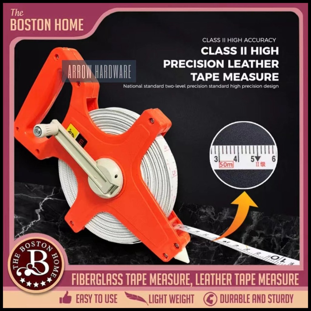 Diamond Boston Home 30M | 50M | 100M Tape Measure Fiber Glass High ...