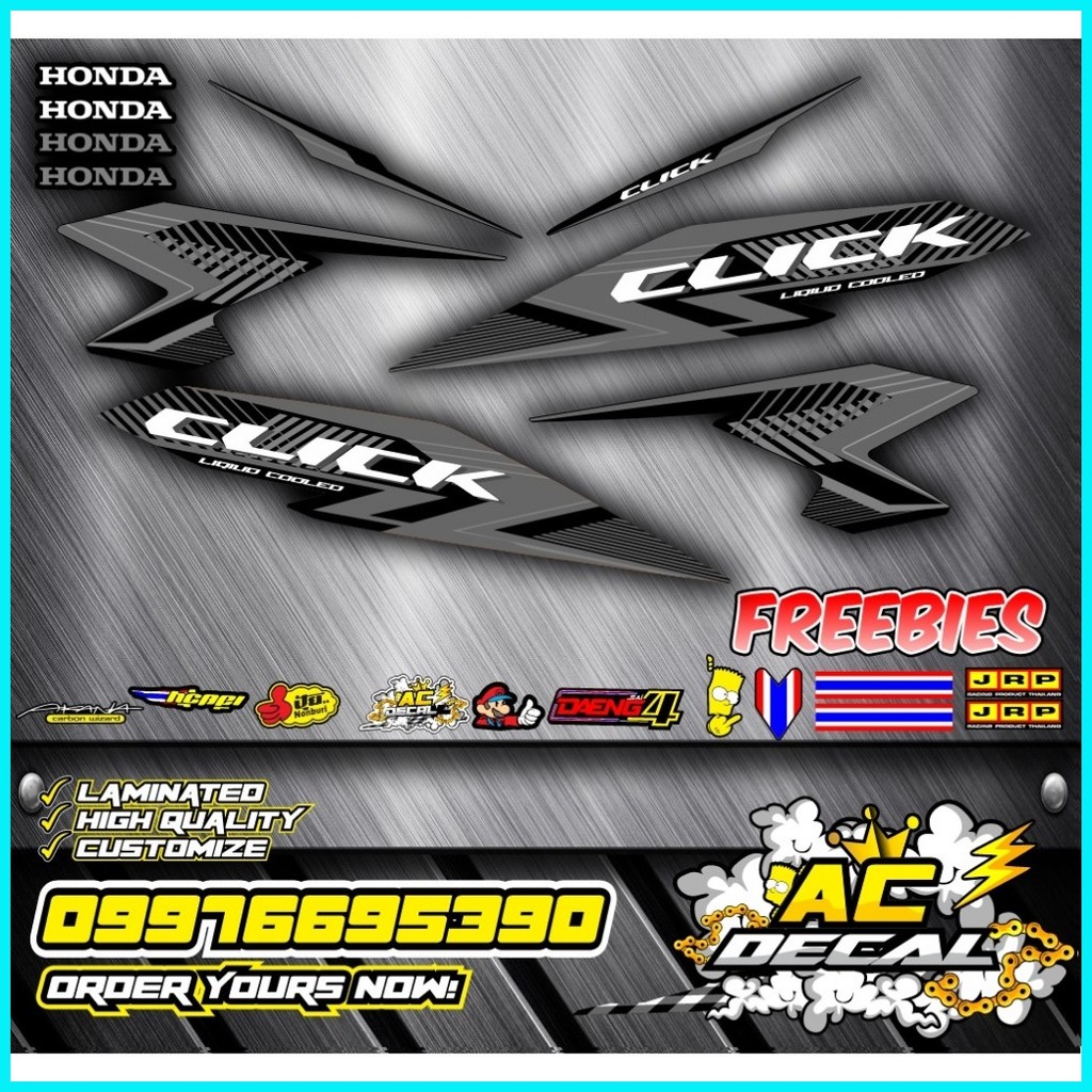 Honda Click v4 Stock decal custom colors | Shopee Philippines