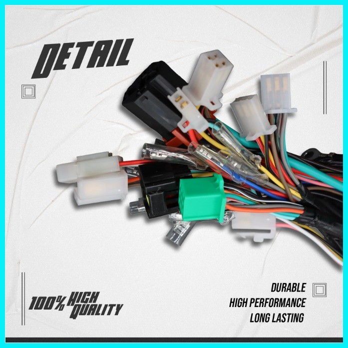 WIRE HARNESS ASSEMBLY FOR TMX ALPHA/SUPREMO/155/OLD/XRM110/125/MIO/WAVE ...