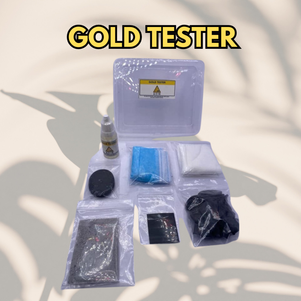 GOLD TESTER KIT - READY TO USE | FREEBIES INCLUDED: BLACK STONE, ASH ...
