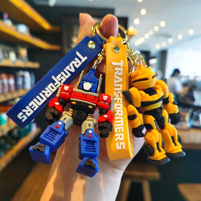 Hi Toy Movie Transformer KeyChains Robot Optimus Prime Car Key Chain ...