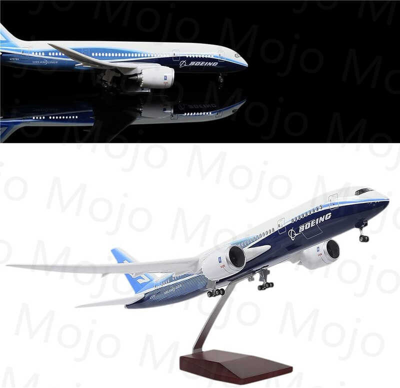 1:130 Scale 43Cm 787 Boeing Jet B787 Planes Model Die-Cast Resin ...
