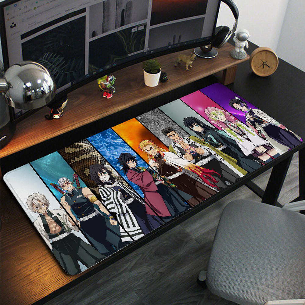Demon Slayer Anime Mouse Carpet Deskmat Computer Table Pc Gaming Setup ...