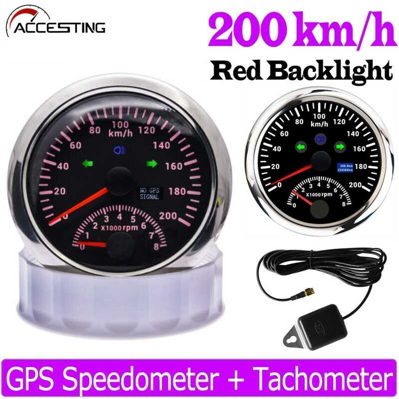 85Mm 2 SA 1 120Kmh 0-200Mph GPS Speedometer Gauge Speed Meter Na May ...
