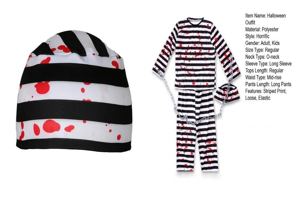 PP Soft Fabric Cosplay Outfit Halloween Role-play Attire Classic ...