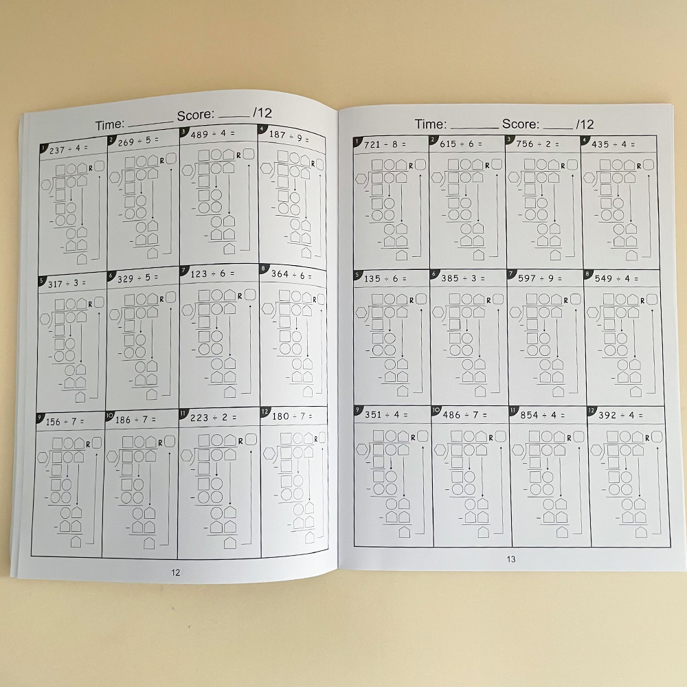 32 Pages Math Arithmetic Workbook 2 Digit Multiplication Mathematics ...