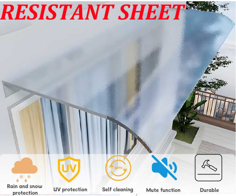 PC Rain Shield para sa Porch Outdoor Transparent Mute Canopy Sun Shade ...