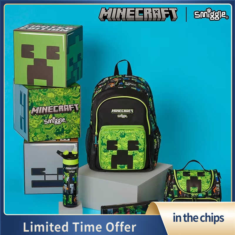 MINECRAFT Classic Smiggle Backpack For Primary Children | Shopee ...