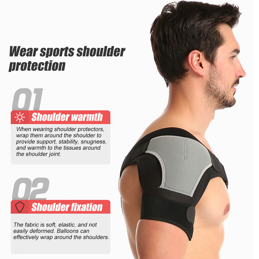 Shoulder Support with Pressure Pad, Adjustable Shoulder Brace for Torn ...