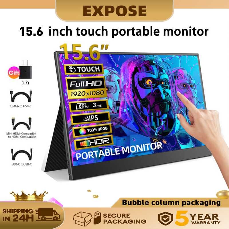 EXPOSE Touch Portable Gaming Monitor Touch Screen For Switch XBOX Ps4 ...