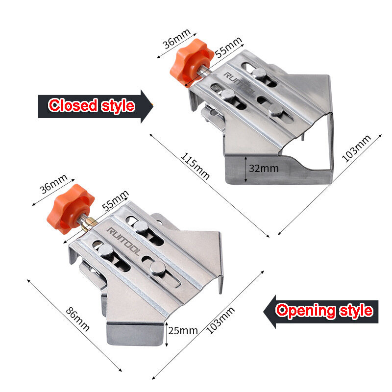 Right Angle Steel Clamp Carpenter Quick Positioning Clamp for Wood ...