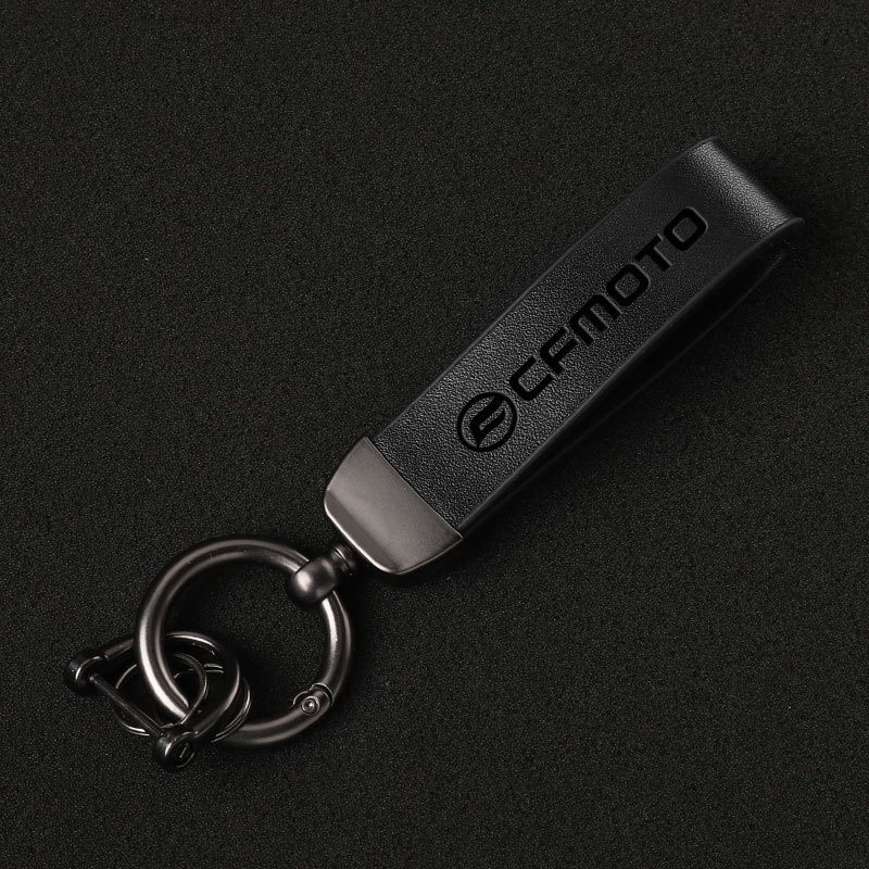 Luxury Genuine Leather Keychain Key Rings Custom Gift for cfmoto 450SR ...