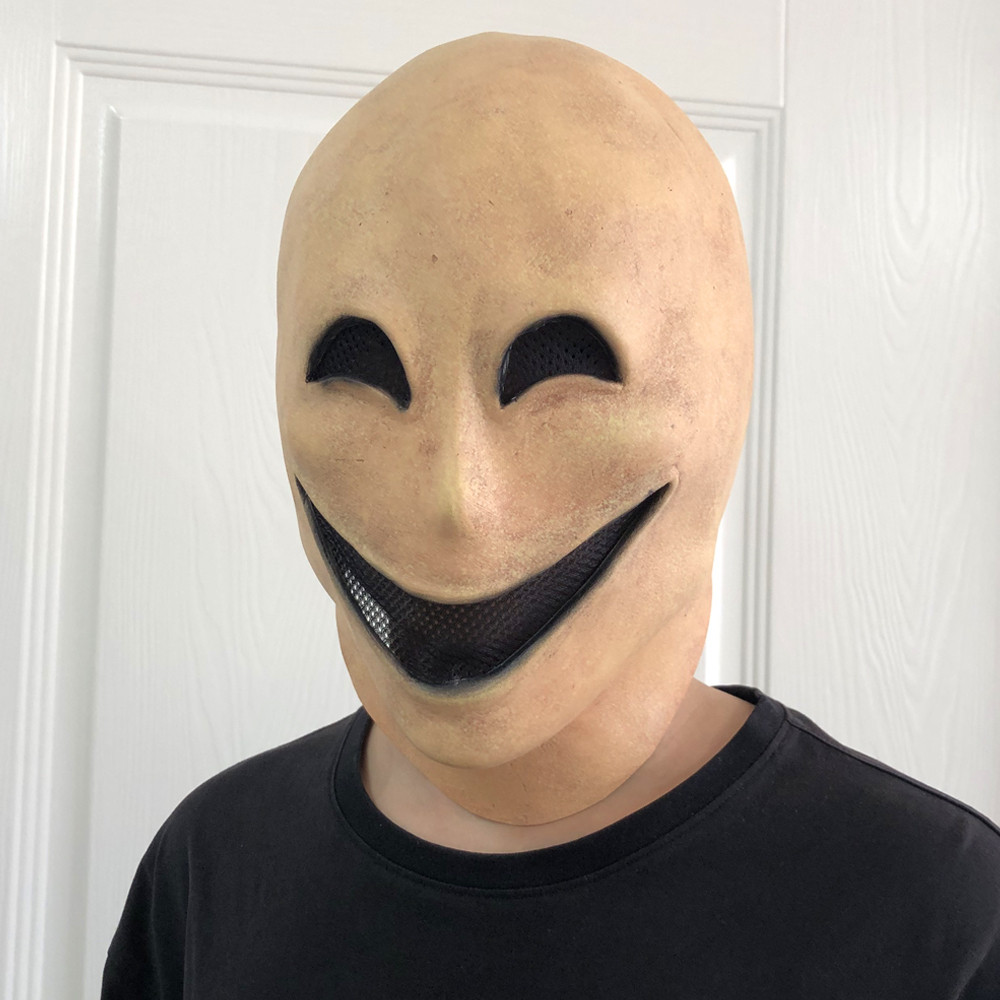 § Smile No Face Man Mask Cosplay Creepy Alien Monster Demon Latex ...