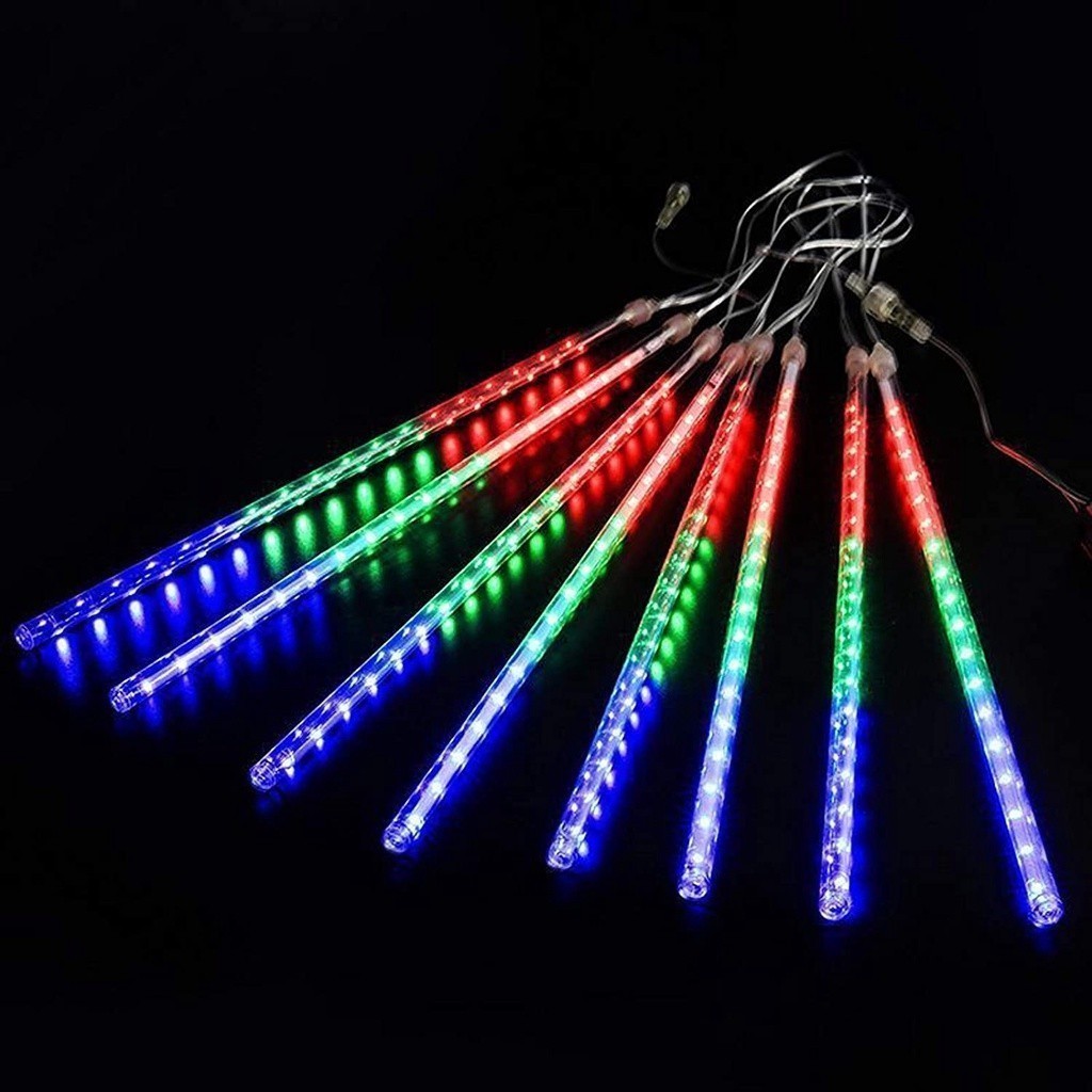 Meteor Shower Rain Lights Fairy LED Tube Lights for Outdoor Garden Home ...