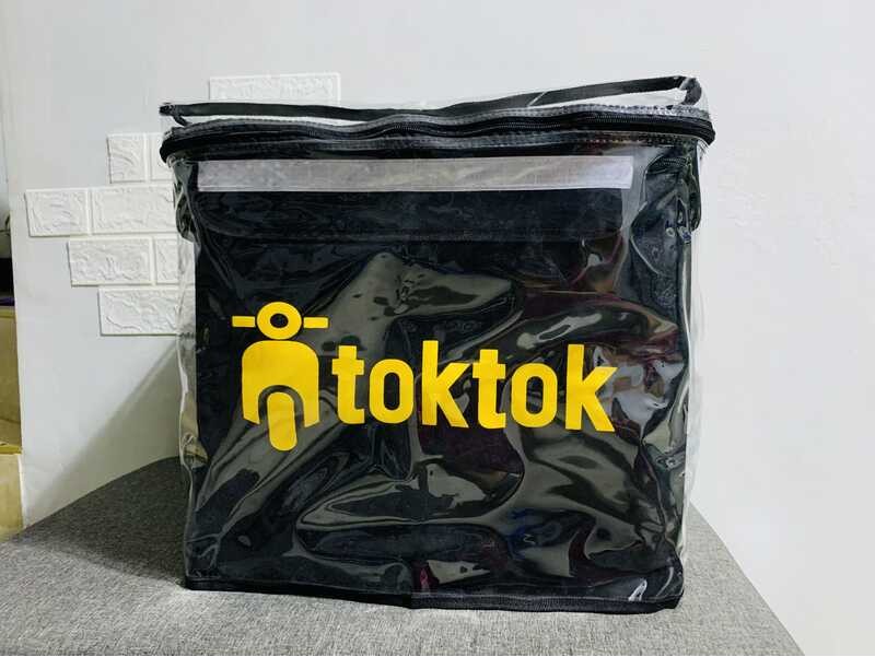 BH Customize Motor Bag Plastic Raincover Courier Grab Toktok Move ...