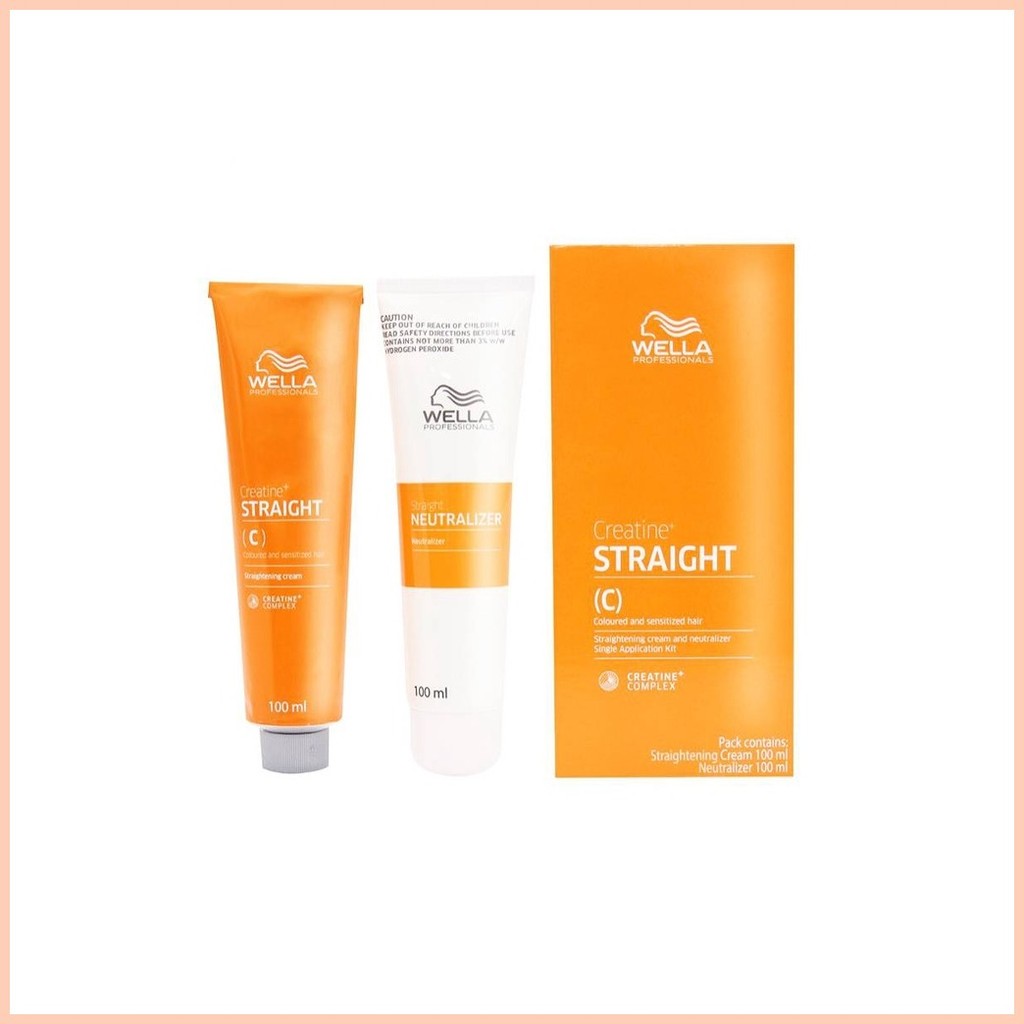 ♂ [With Freebie] Wella Creatine Straight Rebonding Set (100ml) | Shopee ...