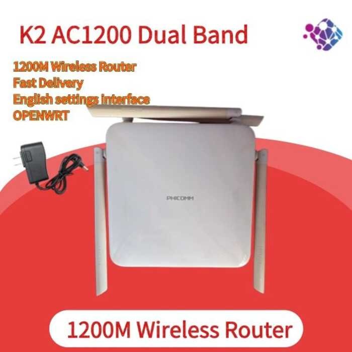 Used PHICOMM K2 Ac1200 Openwrt Wireless Router 5.8G&2.4G Dual Band ...