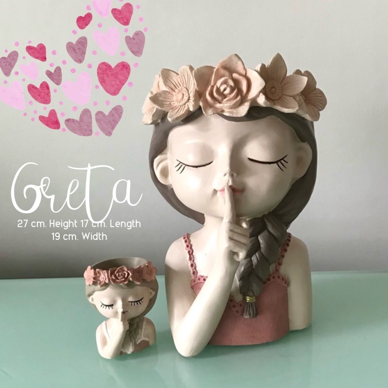 BIG ALANA, BIG LEAH, BIG GRETA, BIG MAJA - Resin Planter with sealable ...