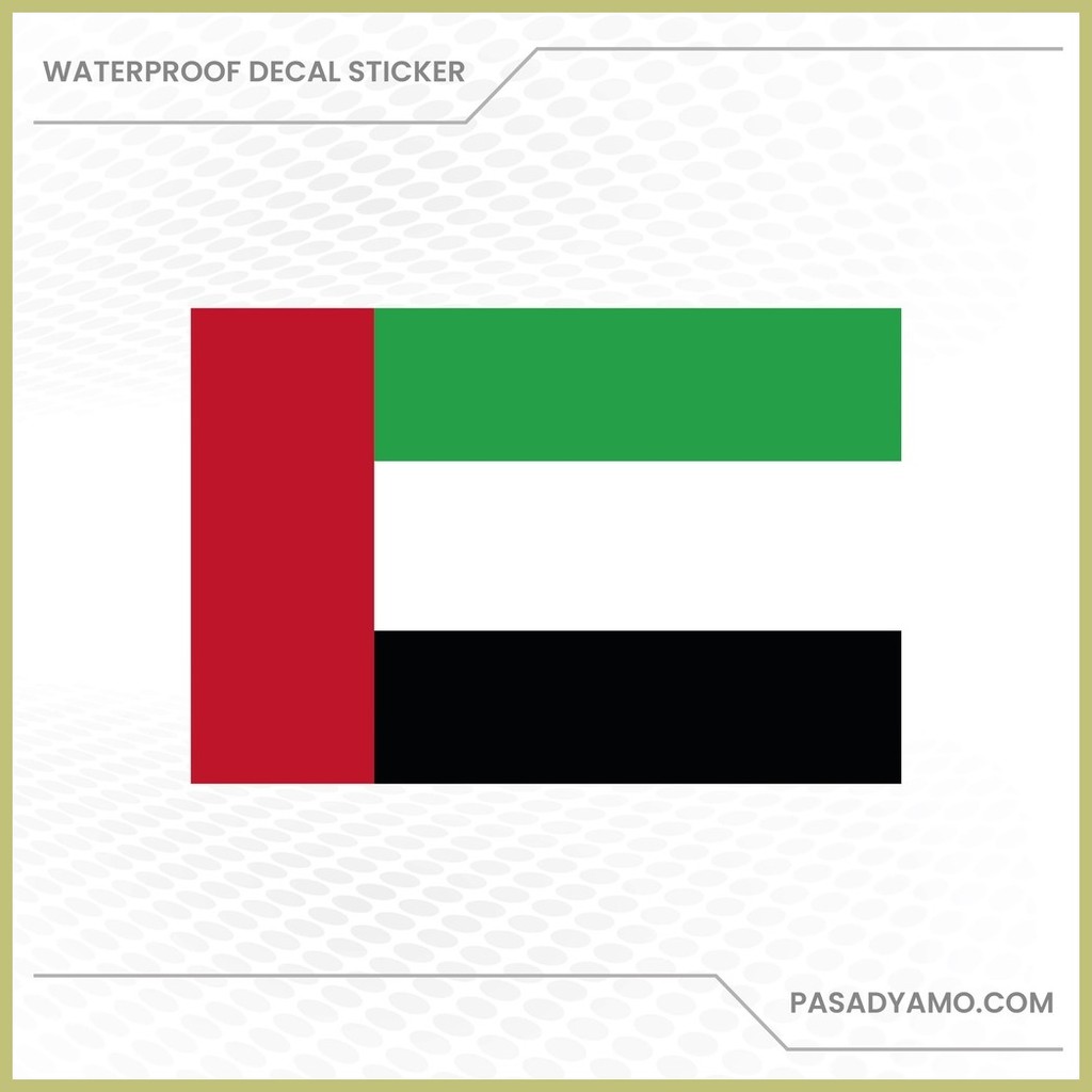 UAE Flag | Dubai | Abu Dhabi | Decal Sticker for Cars Motorcycles ...