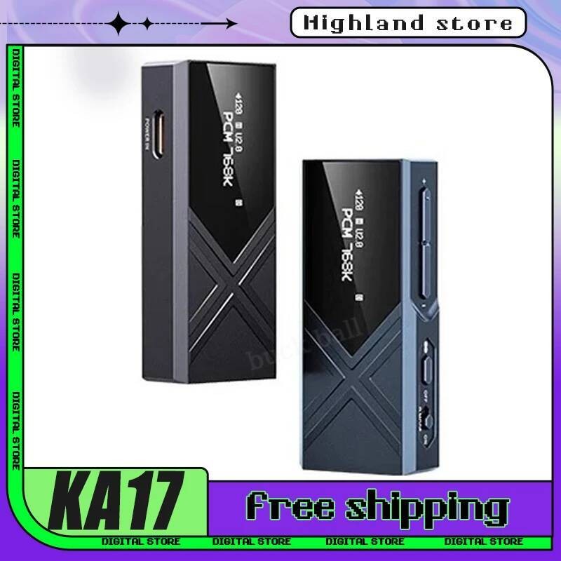 Fiio Ka17 Usb Hifi Dac Portable Audio Decoder, Dual Es9069q Pcm768 ...
