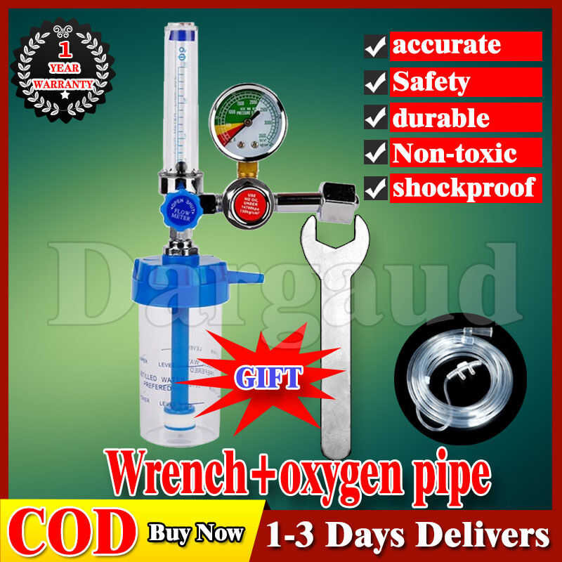 Oxygen Regulator With Pressure Gaugemedical Tank Medical Kit Wrench And ...