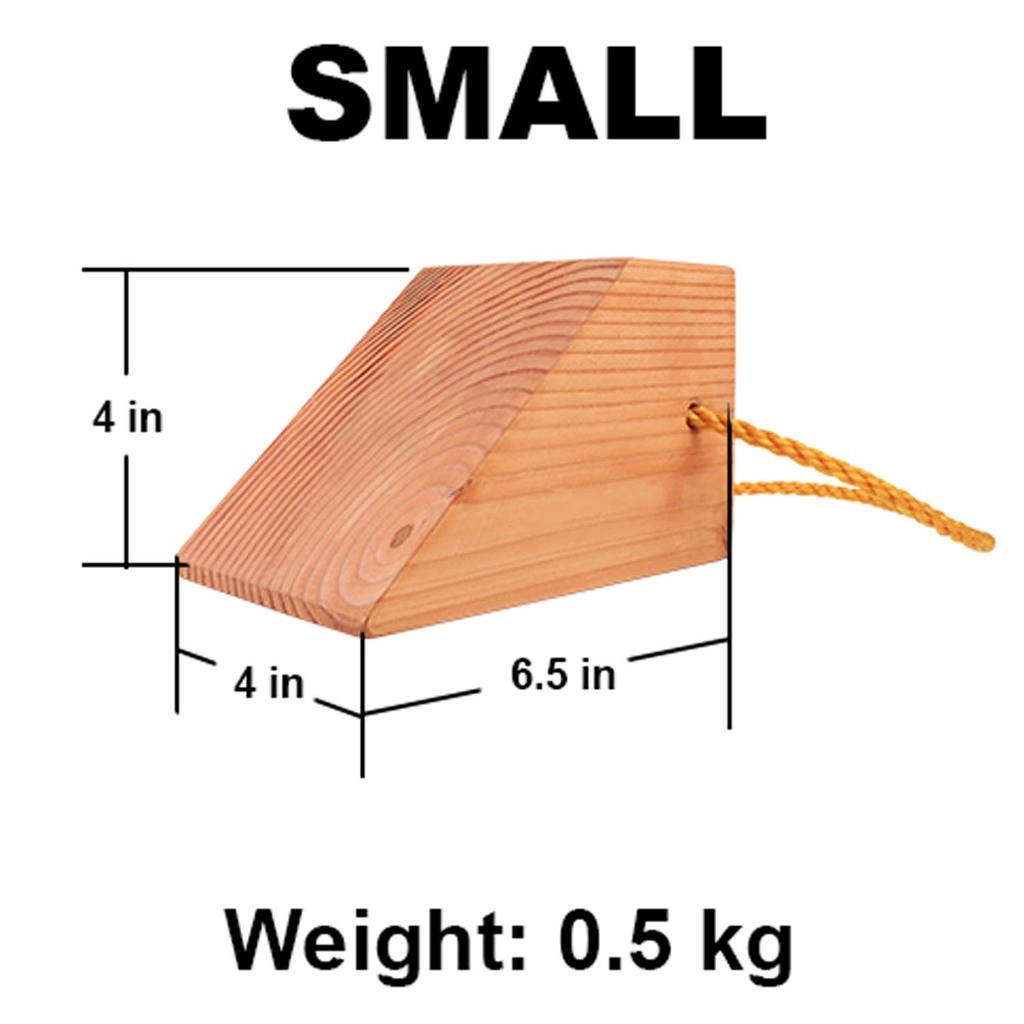 troniximaging Wooden Tire Chock - Portable Universal Tire Chock with ...