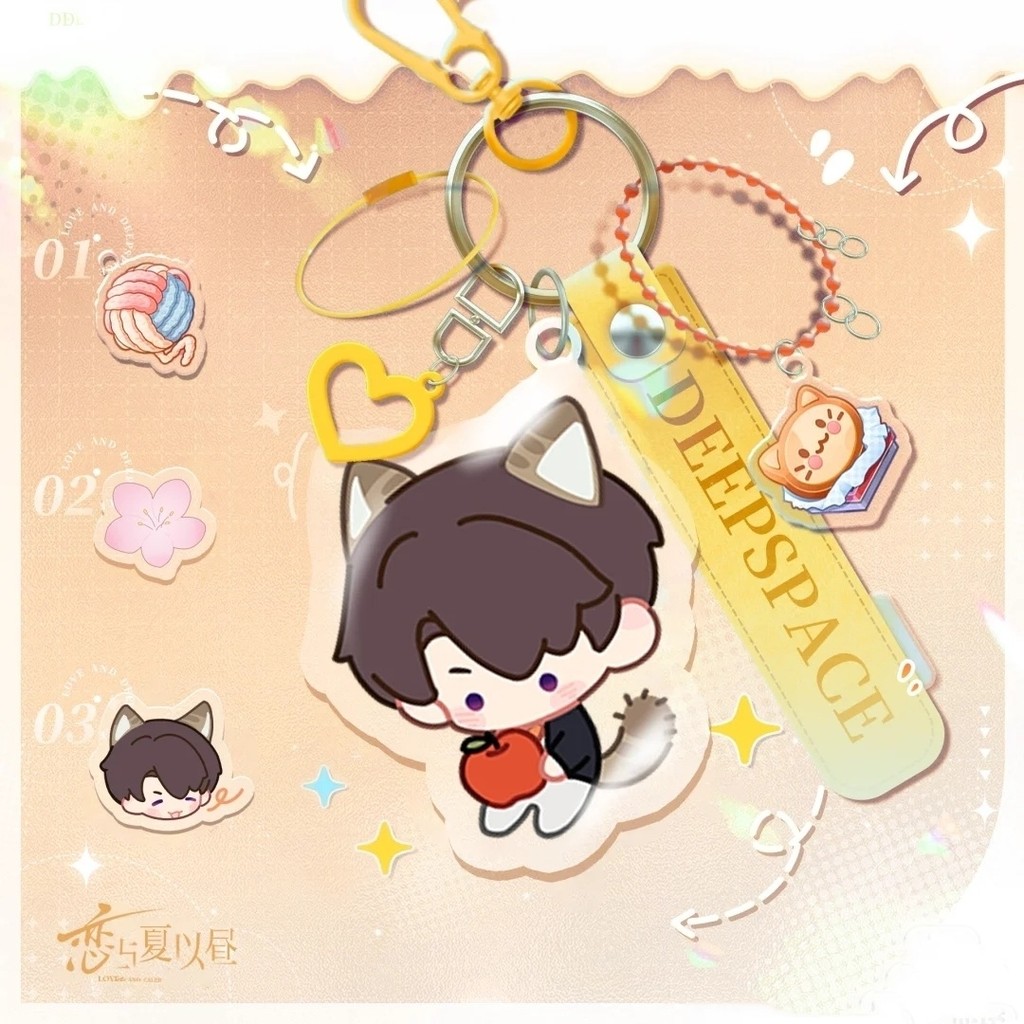 Love and Deepspace Meow Meow Caleb Acrylic Keychain Bag Pendant DIY ...