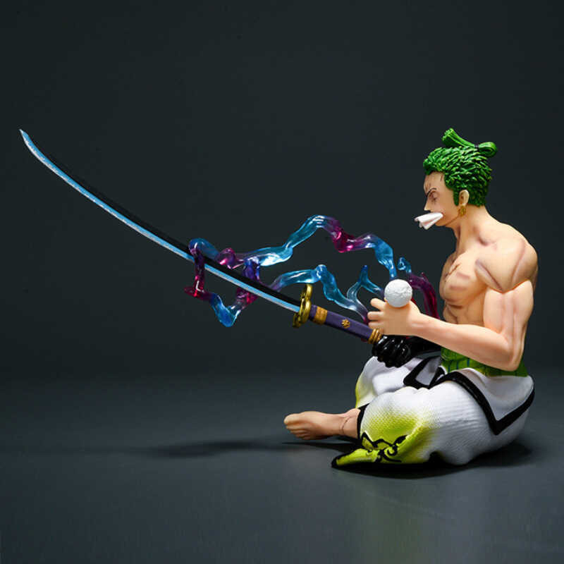 One Piece Figure Sitting Zoro Wano Country Kimono Roronoa Yonko Sword ...