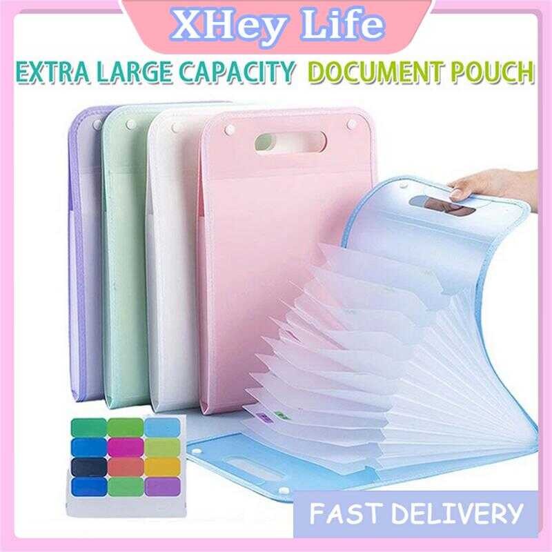 Long Expandable File Folder Organiser Multi-Layer Envelope Organizer ...