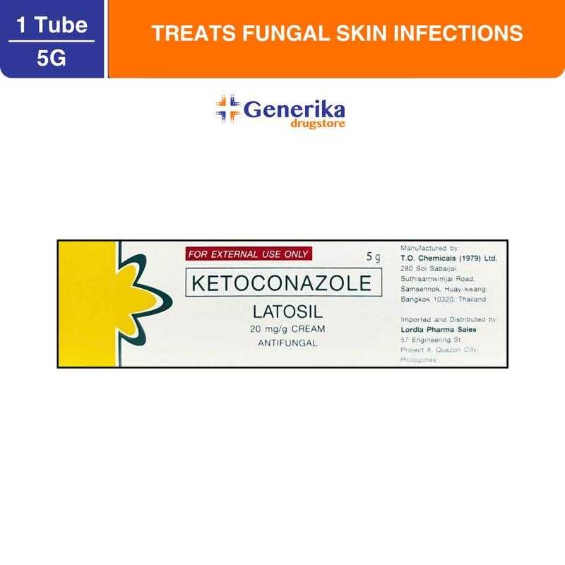 Latosil Ketoconazole Cream For Fungal Skin Infections - 5G Healthcare ...