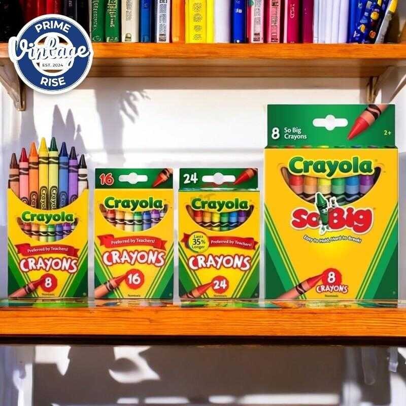 Prime Rise Good Quality Plastic Crayola Crayons 8,16,24 Colors ...