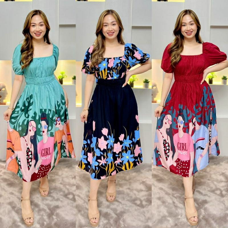 CHALLIS TWO WAY MAXI DRESS (M-XL) | Shopee Philippines