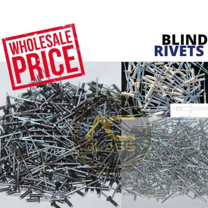 AC Glass: BLIND RIVETS (Repack = 400 Grams) 3/8, 1/8 X 1/2 (Ha, A, Pcw ...