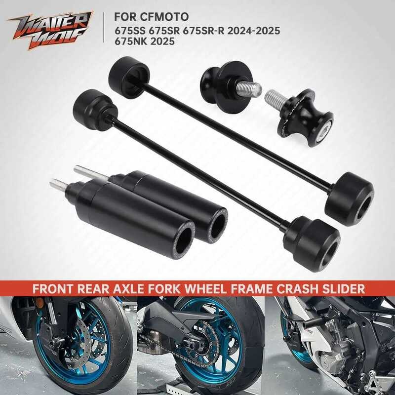 M Motorcycle Front Rear Wheel Sliders For CFMOTO 675Nk 675Ss 675Sr ...