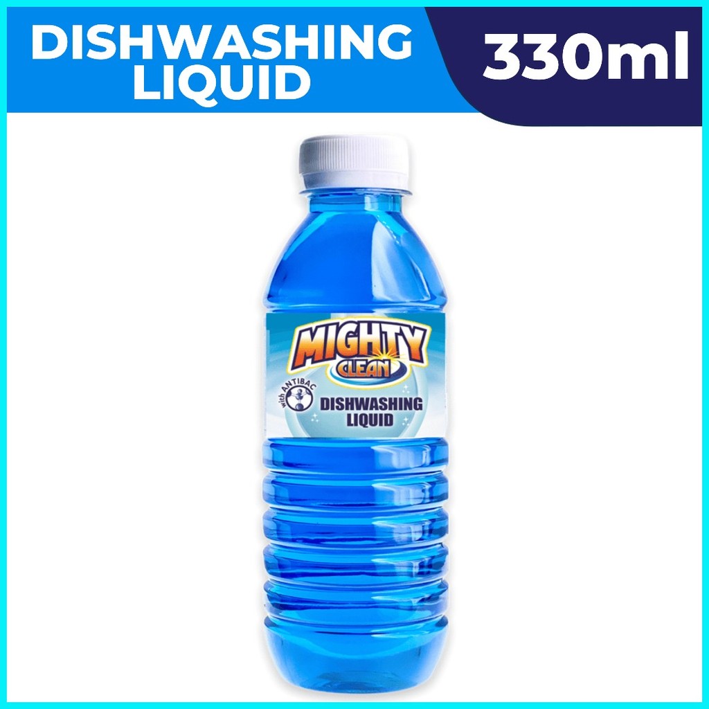 Mighty Clean Dishwashing Liquid Antibacterial - DWL Blue - 330ML BUNDLE ...