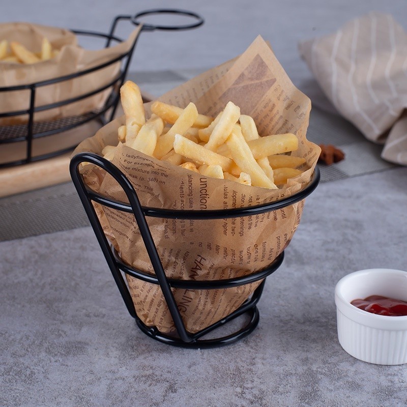 American Fries Basket French Fries Holder Sizzling Basket Food Tray ...
