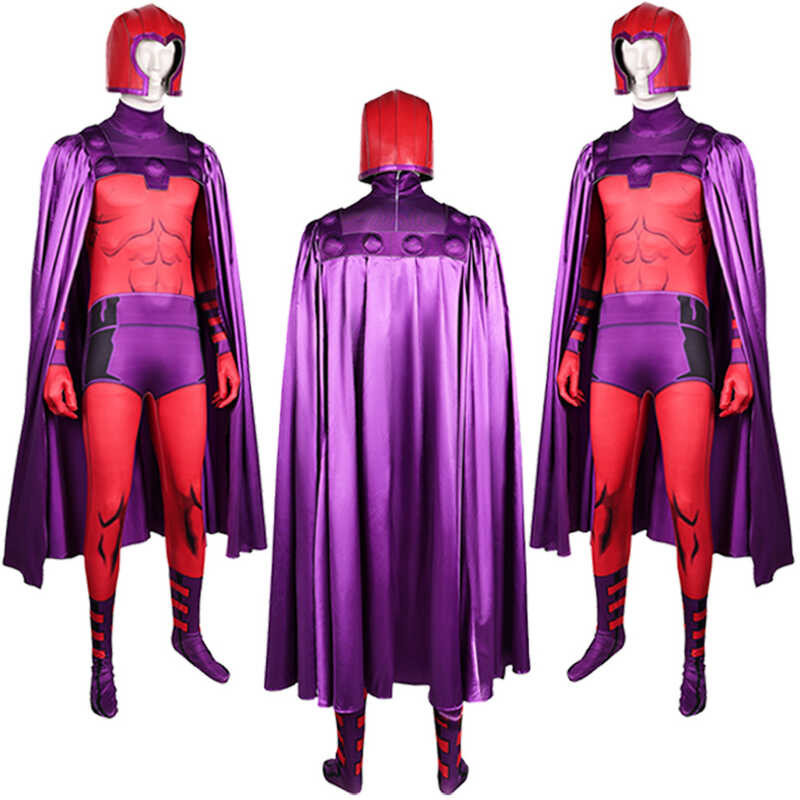 Cosplay Magneto Fantasia Anime X Super Villain Costume Disguise Adult ...