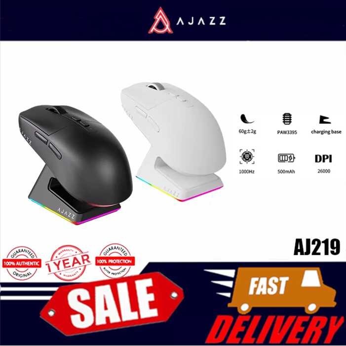 AZZ 219 Tri-Mode Mouse Paw3395 Na May RGB Charging Dock Gaming Wireless Bluetooth Wired | Shopee ...