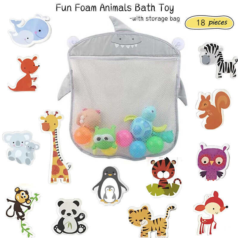 Moulty Best Animal 100% Non Toxic Bathtub Foam Animals Set ...