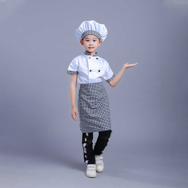 Children's Role Play Chef Performance Baking Class Costume Apron ...