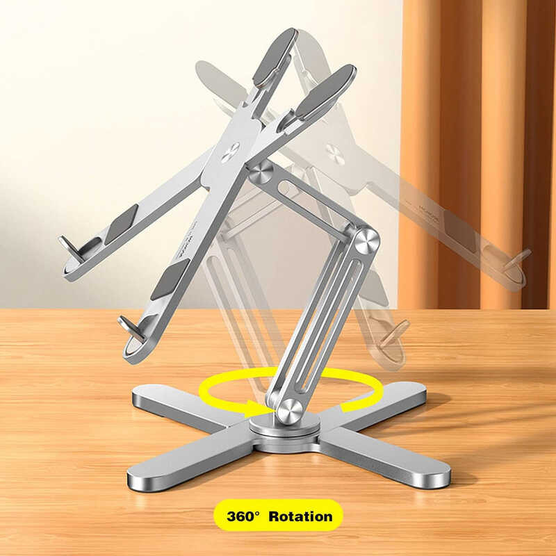 Meewoo Laptop Stand Holder 360 Rotating Aluminum Alloy Height ...
