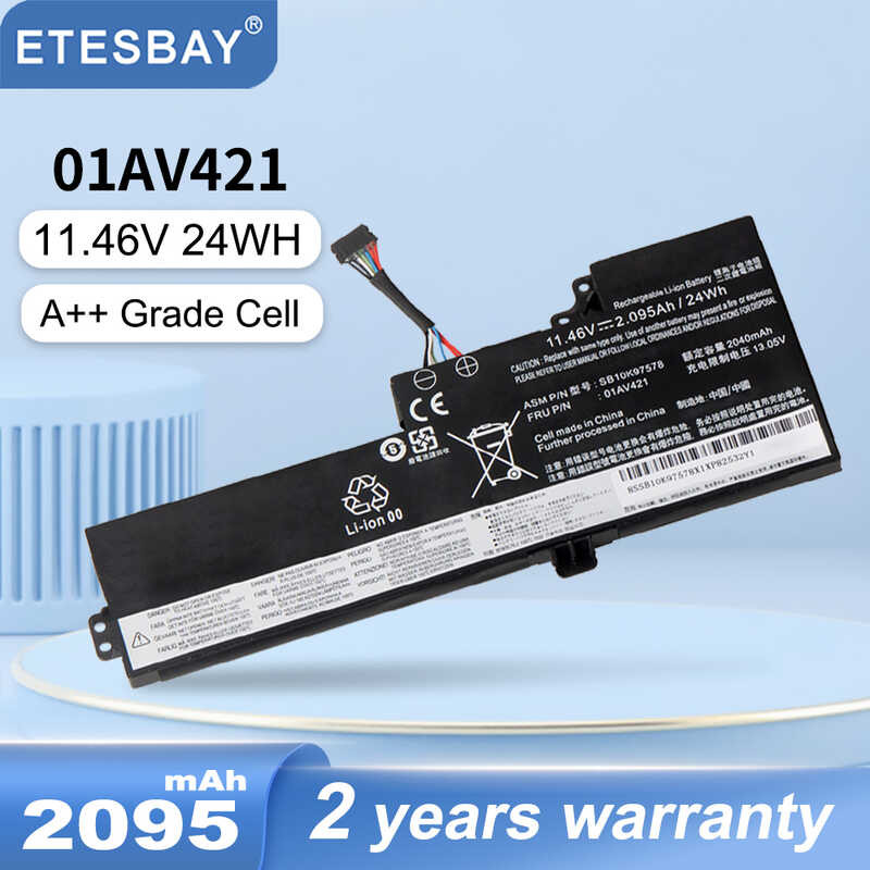 01Av421 ETESBAY Laptop Battery For Lenovo Thinkpad T470 T480 A475 A485 ...